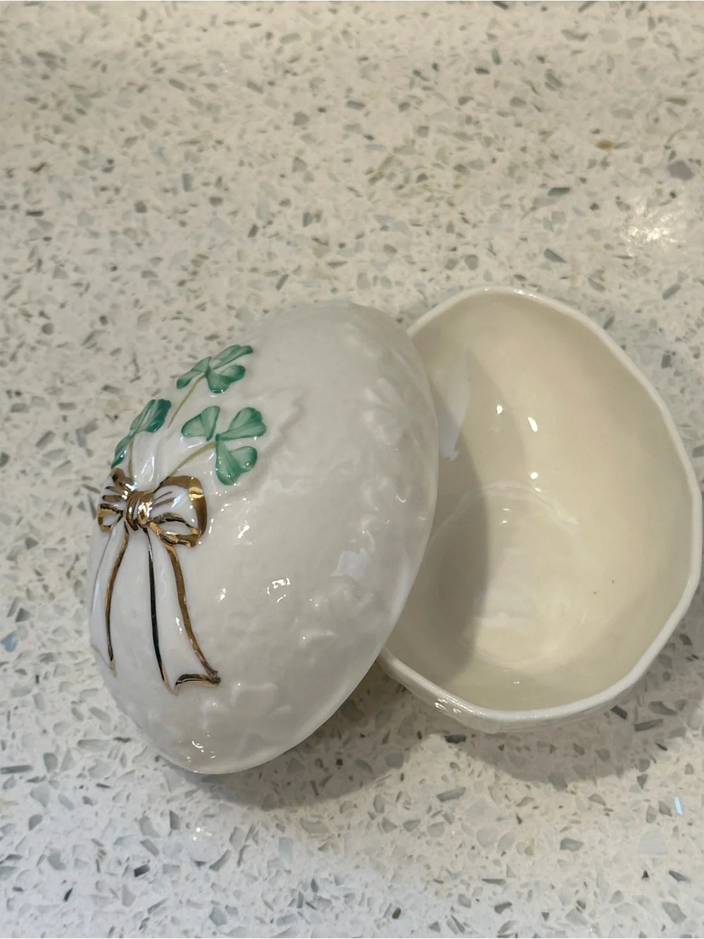 Belleek | Other | Belleek Ireland Porcelain Trinket Box Egg | Poshmark